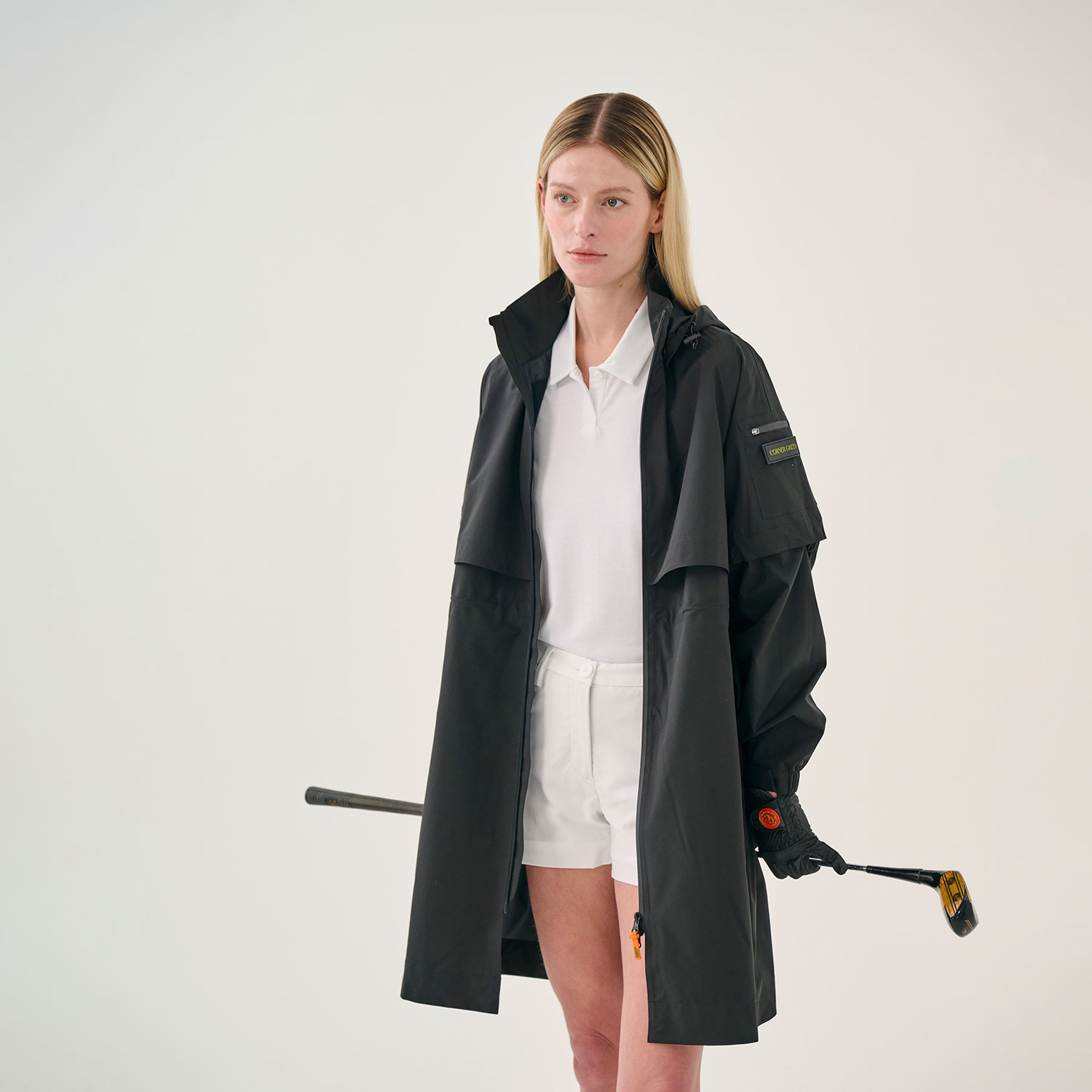 NEO SWING Womens Raincoat - BLACK