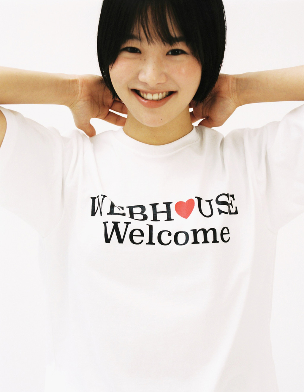 WEBHOUSE LOVE TEE - White : webhouse