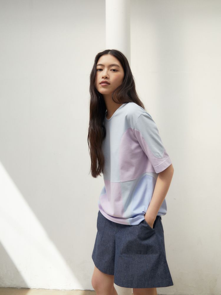 colorblock tee : 안아 (an-a)