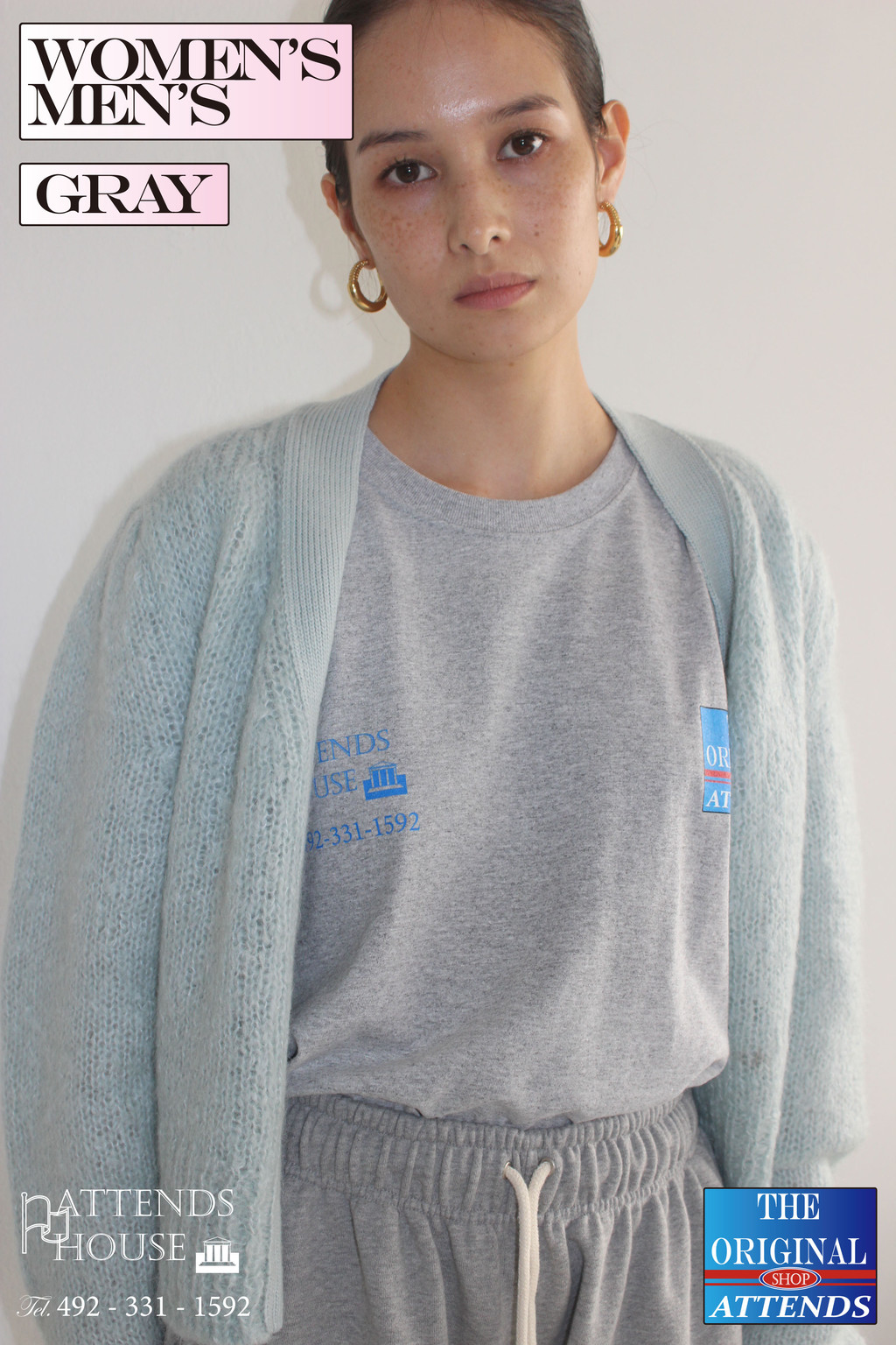 ATTENDS ORIGINAL TEE (Gray) : attendsKR