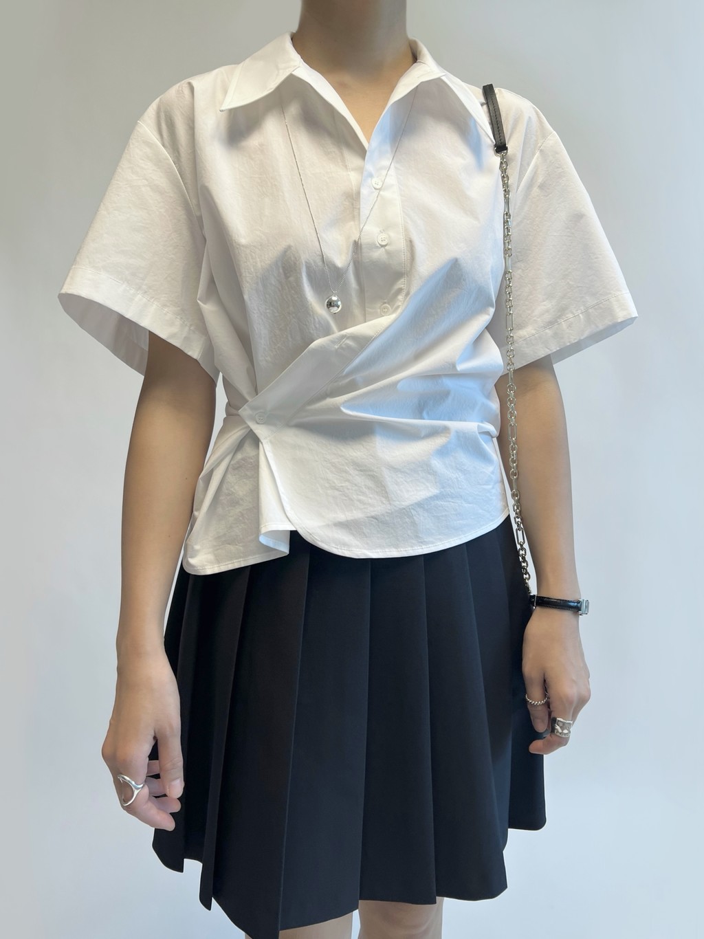 언발란스 디테일 셔츠 unbalanced detail shirts : THE MARRANG