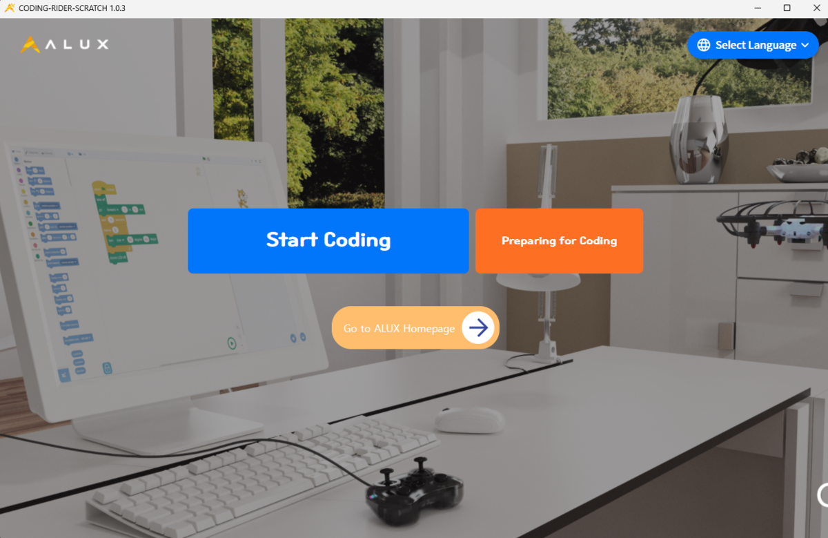 Drone Scratch Program Coding Rider Coding Drone Alux 7833