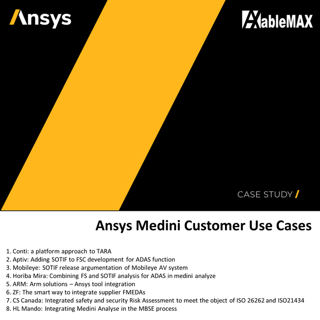 Ansys Medini 고객사례 소개 - Automotive part : ableMAX