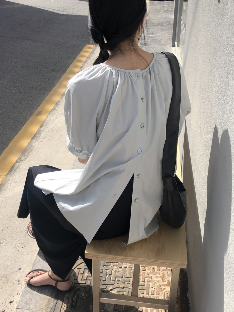 2-way button blouse : 씨유쑨