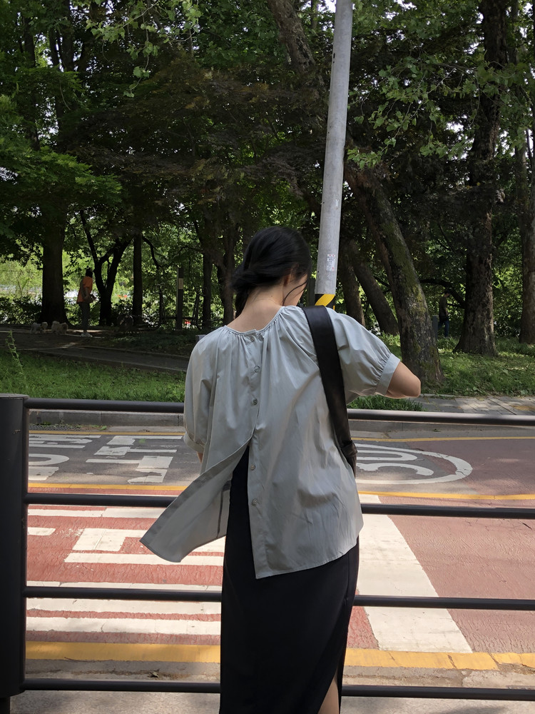 2-way button blouse : 씨유쑨