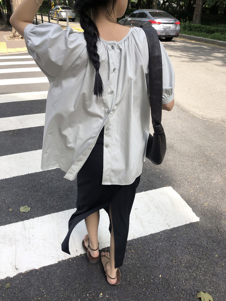 2-way button blouse : 씨유쑨