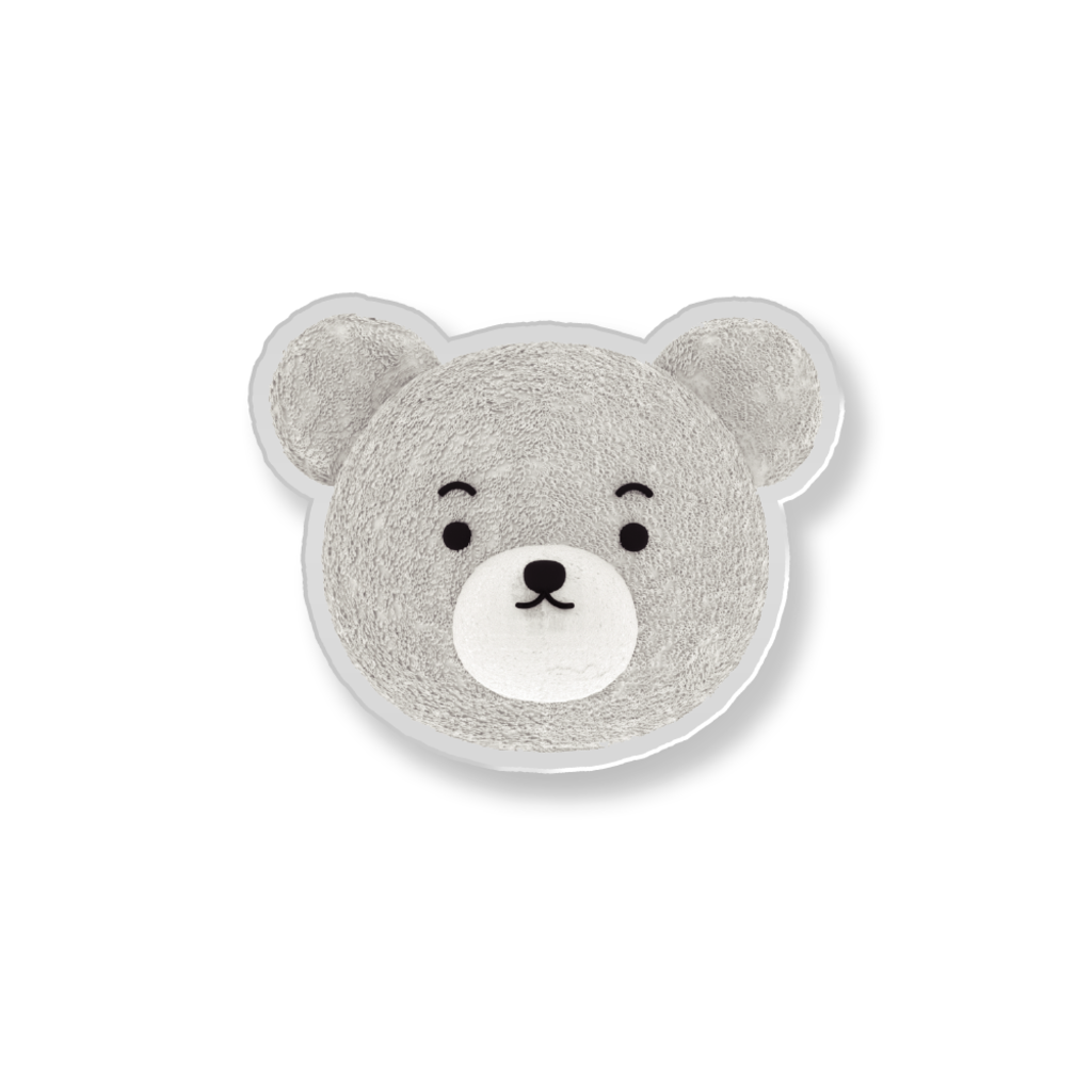 RAY BEAR FACE [아크릴 스마트톡] : 브라운베어 [BrownBear]