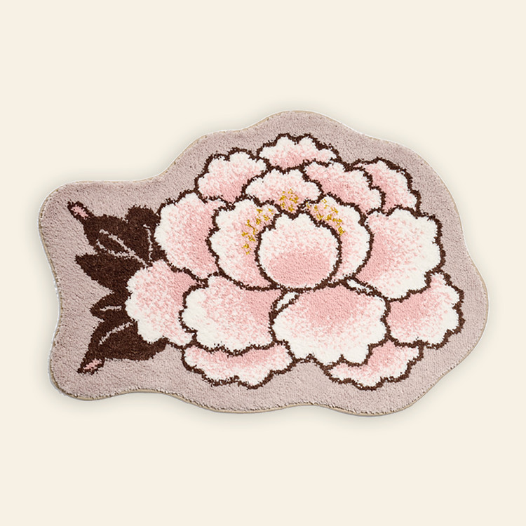 Peony Rug (Beige) : Bon'ee
