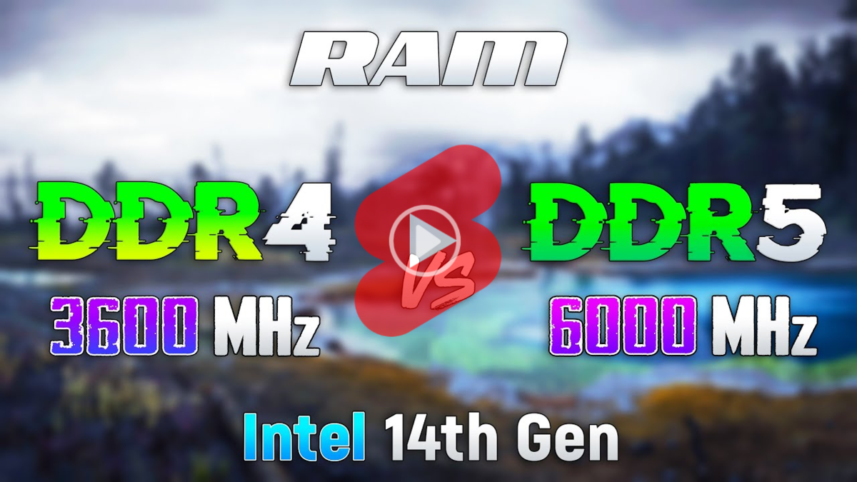 인텔 14세대 CPU에서 메모리 DDR4 3600 vs DDR5 6000 게임 성능 비교 - FHD 해상도 : PC, 노트북 활용 프로그램