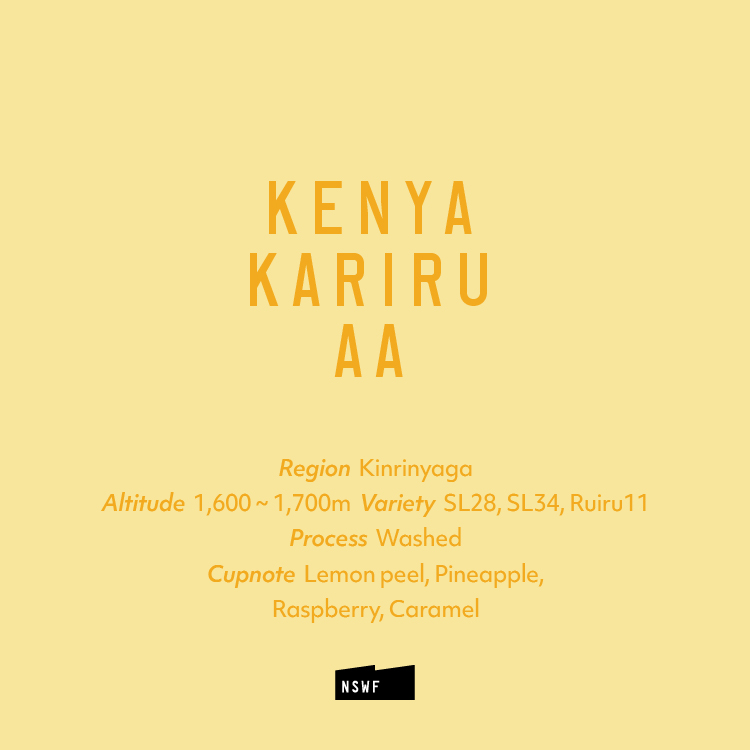 케냐 카리루 AA 워시드 Kenya Kariru AA Washed : NoSmokeWithoutFire