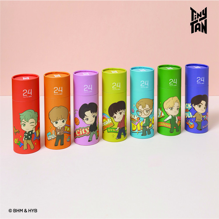 TinyTAN Plus Pen (24 Color) : Sangsang's Mall (BTS Character Goods,K-POP Goods,K-Goods)