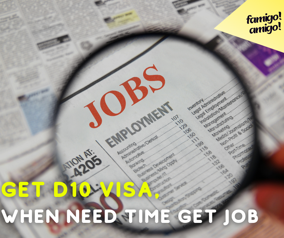 How to get D10 visa(job seeker visa) : Visa Information