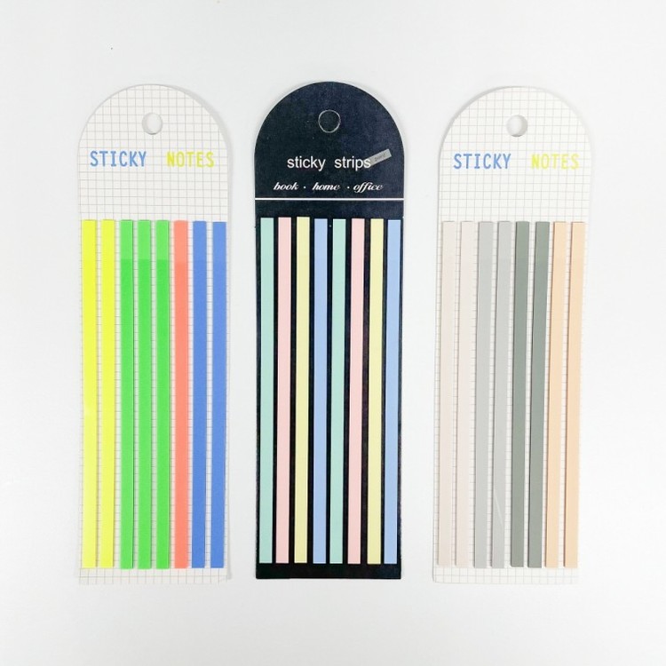 옐로맨션 롱 인덱스 플래그 밑줄 스티커 독서인덱스 형광 파스텔 롱인덱스 인덱스스티커 파스텔스티커 단길