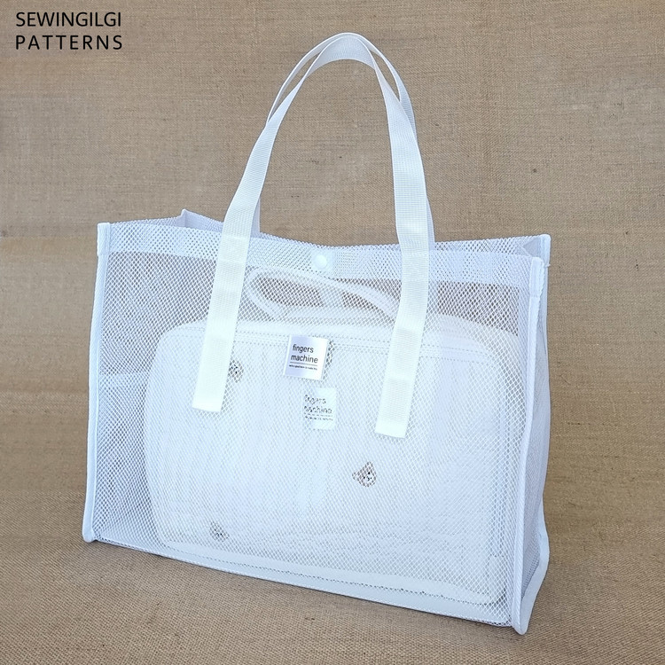 Mesh Beach Bag Pattern : SEWINGILGI PATTERNS