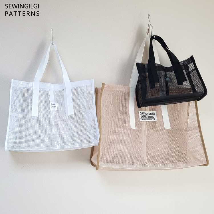 Mesh Beach Bag Pattern : SEWINGILGI PATTERNS