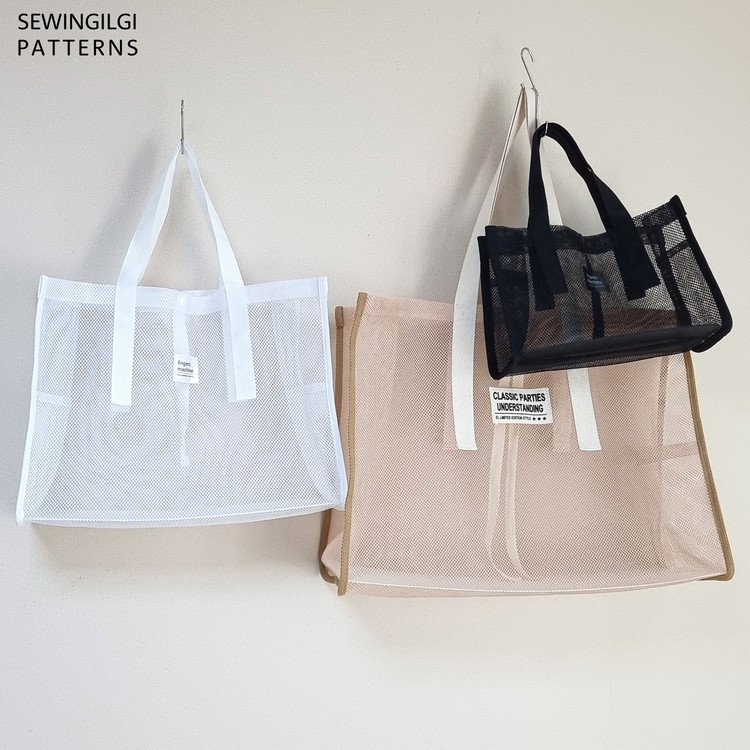 Mesh Beach Bag Pattern : SEWINGILGI PATTERNS