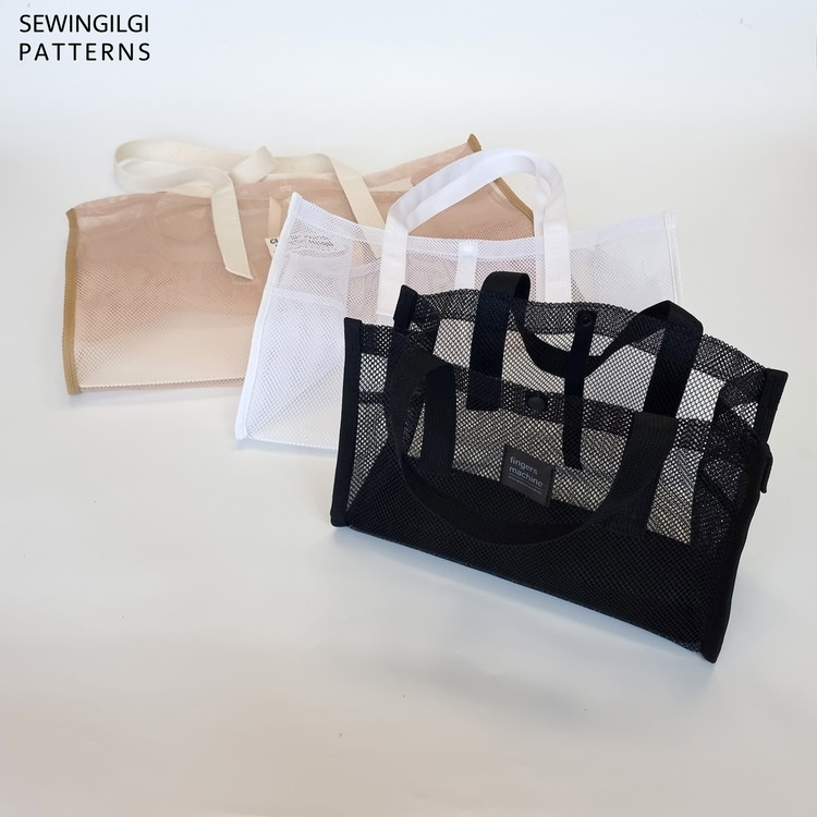 Mesh Beach Bag Pattern : SEWINGILGI PATTERNS