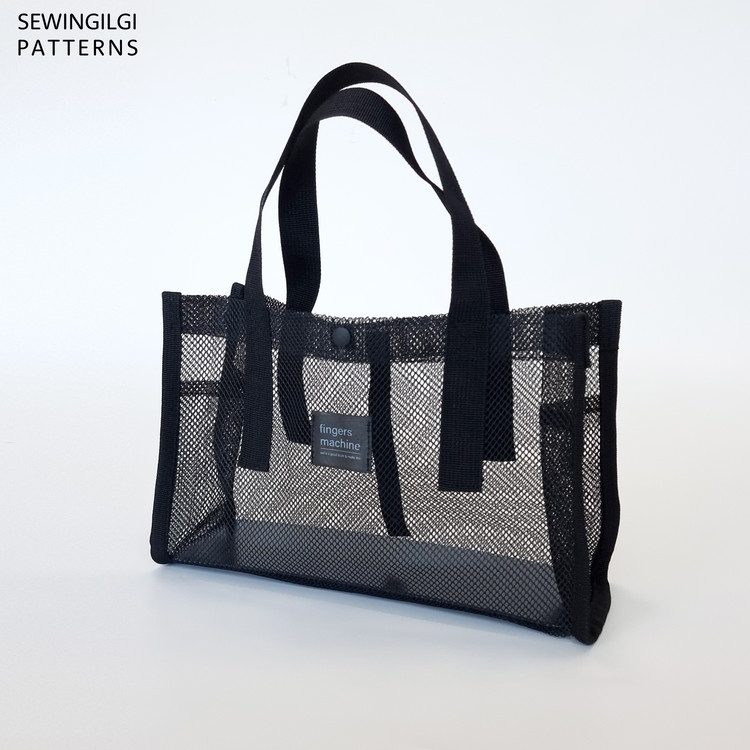 Mesh Beach Bag Pattern : SEWINGILGI PATTERNS