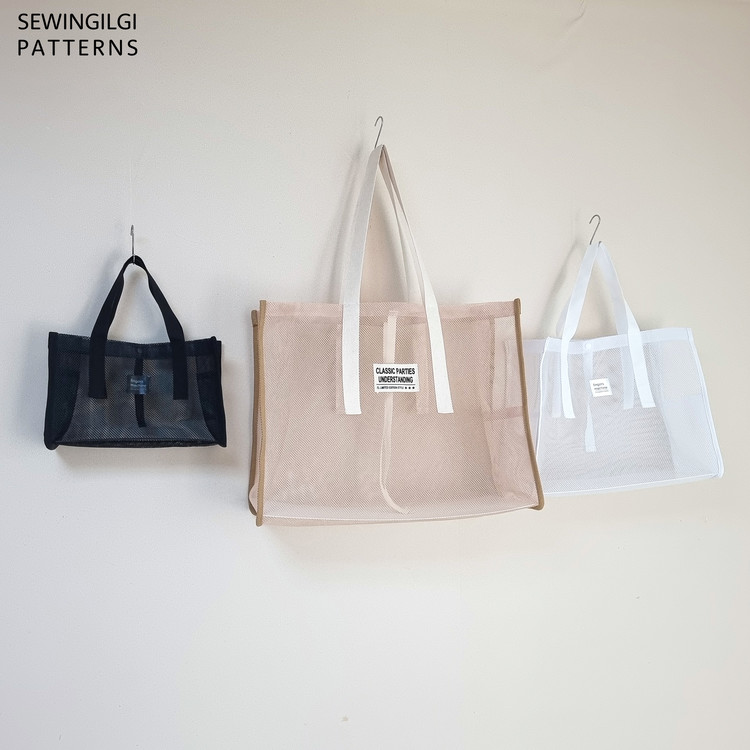 Mesh Beach Bag Pattern : SEWINGILGI PATTERNS