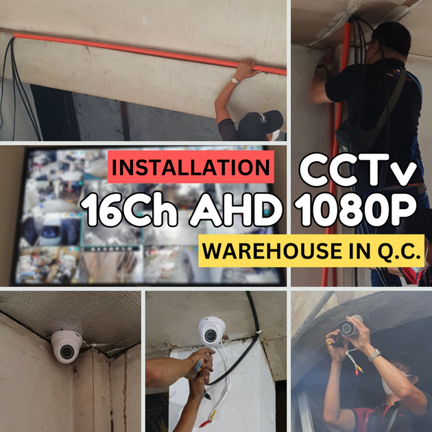 16Ch AHD 1080P CCTV Package INSTALLATION - Warehouse in Q.C ...