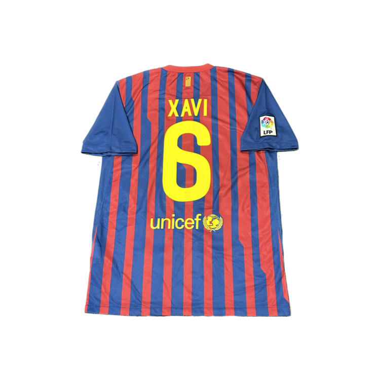 2011-2012 Barcelona Home #6 Xavi Shirt - M : 433 SEOUL