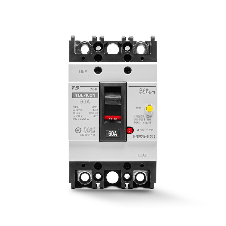 누전차단기 2P 60A : 미경전기