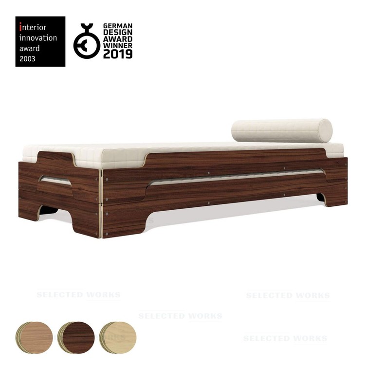 [Mueller moebel] Stacking Bed Classic wood veneer 2단