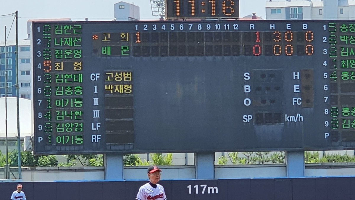 2024 성남실버리그 [3월 3일~10월 9일] : 6월 9일(일요일, 11:00) : 사회인 연식야구대회