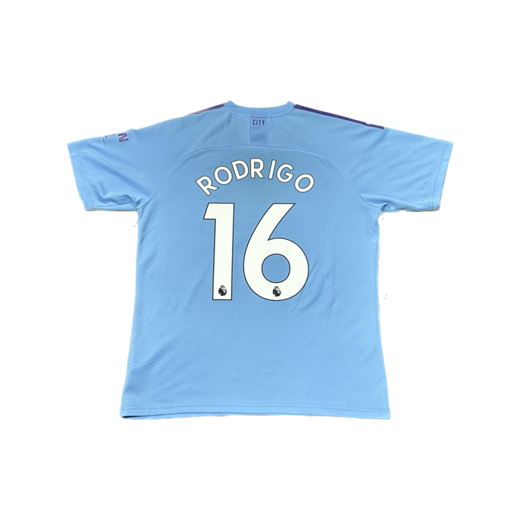 2019-2020 Manchester City Home #16 Rodri Shirt - L : 433 SEOUL
