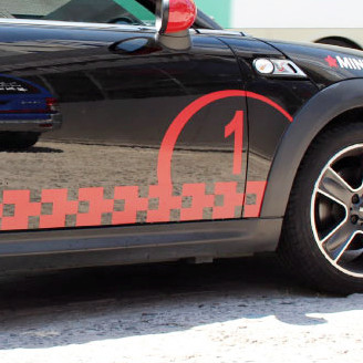 06A10 미니용 라인데칼 010 : 카부치 자동차스티커