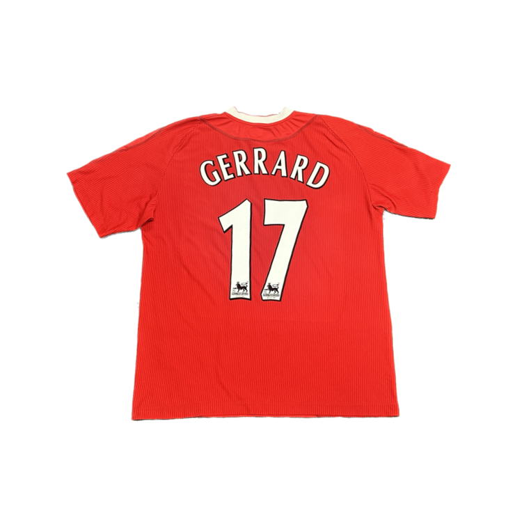 2002-2004 Liverpool Home #17 Gerrard Shirt - L : 433 SEOUL