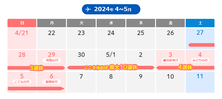 [공지] 2024년 일본 골든위크 기간 안내 : 와따오키나와 공지사항