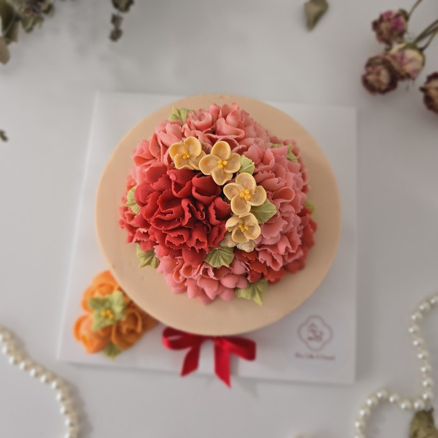 카네이션 돔 스타일 : 한국케이크교육협회 아카데미