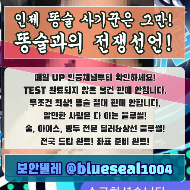 ㅌㄹ Blueseal1004 아이스작대기 빙두 시원한술 차가운술 북한산술 브액 오버랜딩코리아 캠핑 전문