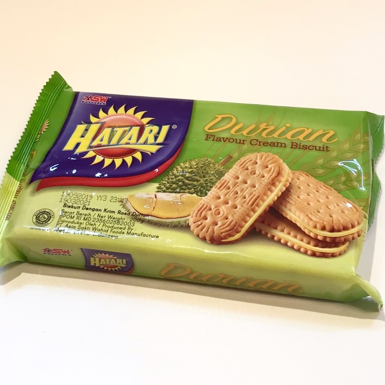 HATARI Durian Flavour Cream Biscuit : bataviamart