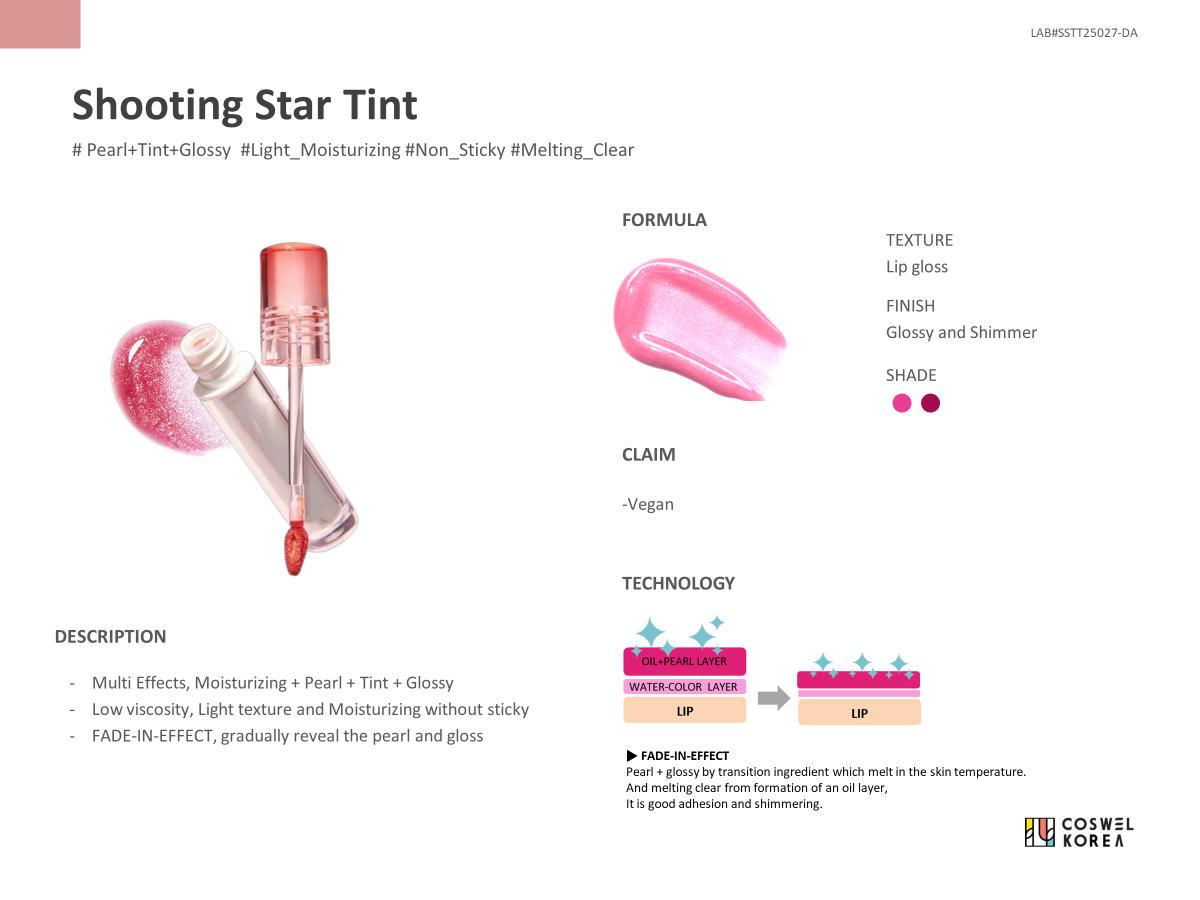 Shooting Star Tint : Coswel Korea - Notice
