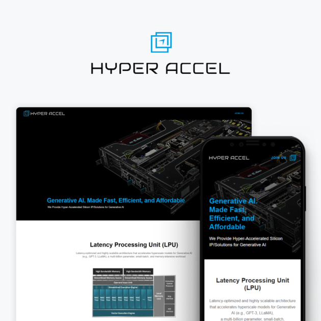 HYPER ACCEL 홈페이지 : WEB DESIGN
