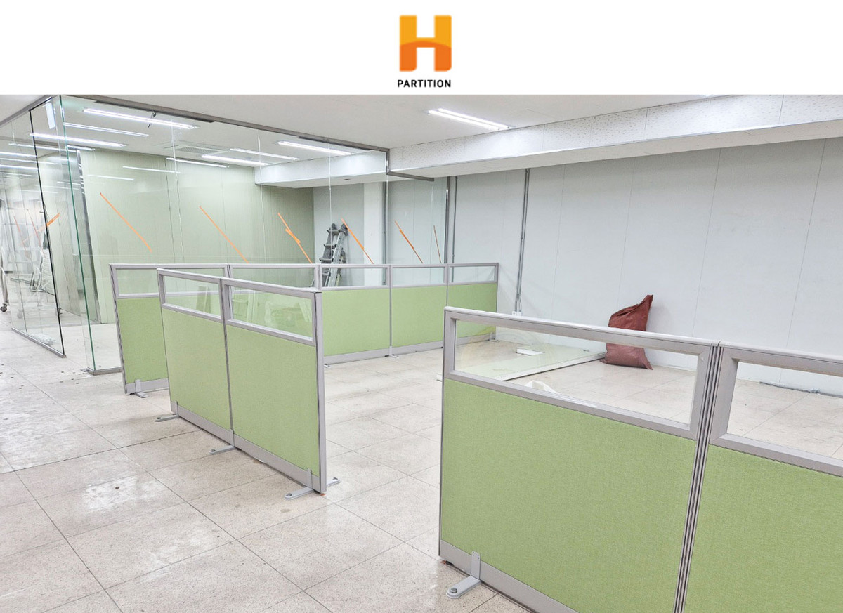 #상부유리 일반 파티션 _ 작은사무실 : 해오름파티션