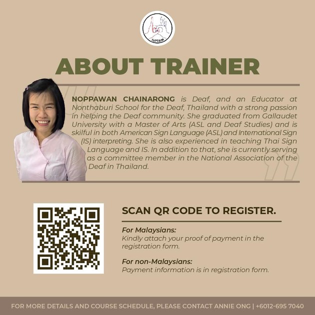 JUBIM 말레이시아수어통역사협회 Level 1 and Level 2 will be happening from July to ...