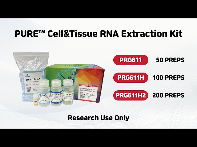 [PRG611] PURE™ Cell & Tissue RNA Extraction Kit 매뉴얼 영상 : 제품 영상