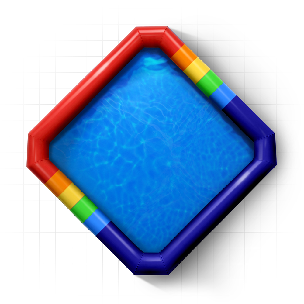 바운스브라더스 B2222 하프레인보우 에어수영장 에어풀장