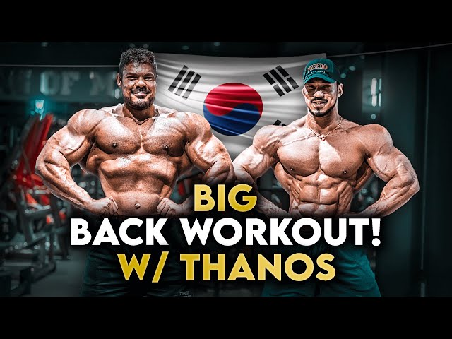 웨슬리 비져스 김민수 등 이두 Wesley Vissers Minsu Kim Back Biceps : 프로 훈련법 - 제로투히어로