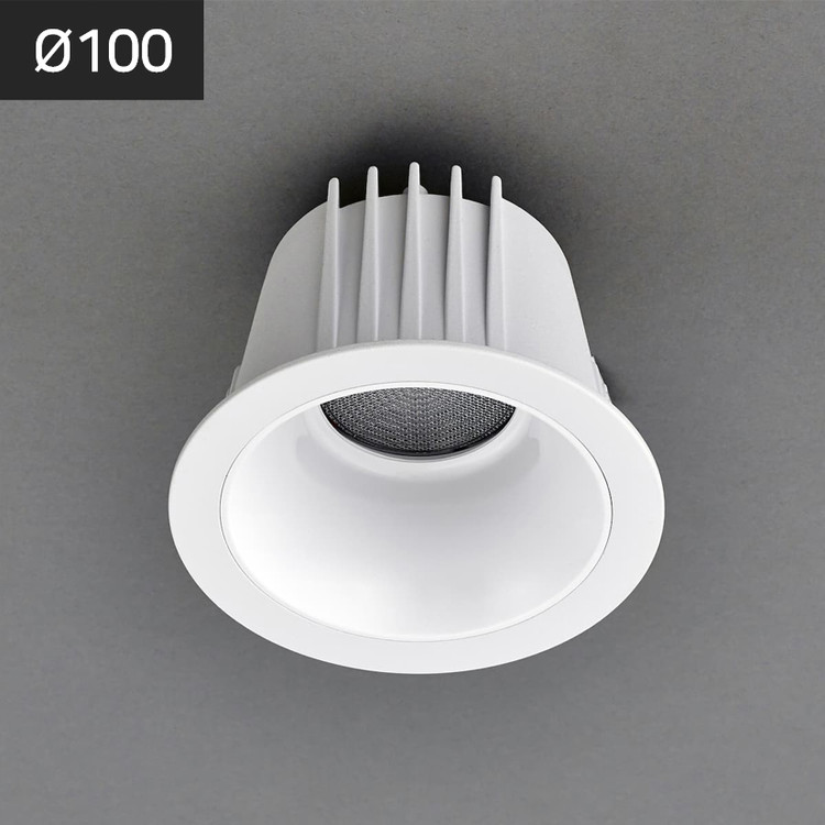 HJ407 방습 다운라이트 플리커프리 움푹 4인치 12W 욕실 매입등