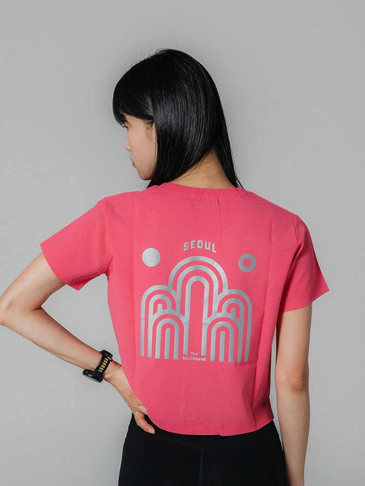 퍼포먼스 서울 : 일월오봉도 블랙 러닝 탑 반팔 티셔츠