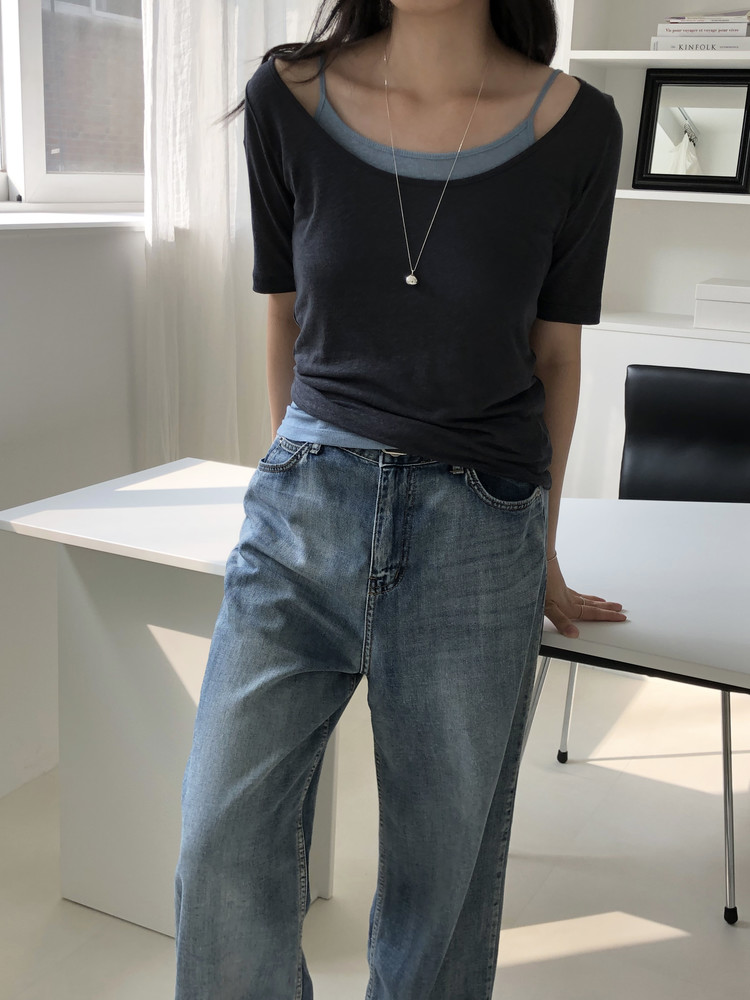 Muni linen t-shirts : 씨유쑨