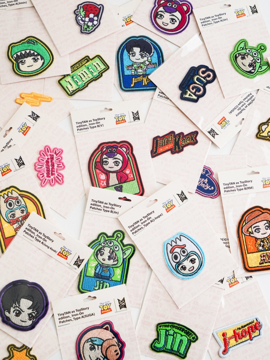 Bundle_Iron-On Patches_TinyTAN as ToyStory : Havehad Tokyo