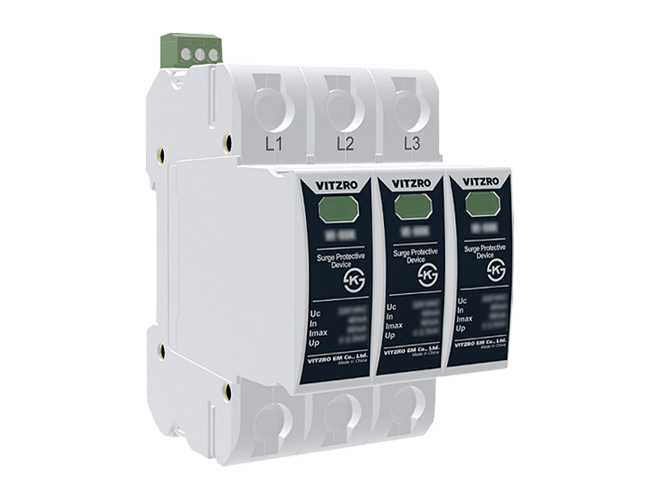 VE-40K-3P, VE40K3P, VE 40K 3P, SPD, 비츠로 서지보호기, VITZRO SPD, 40kA SPD, 3P ...