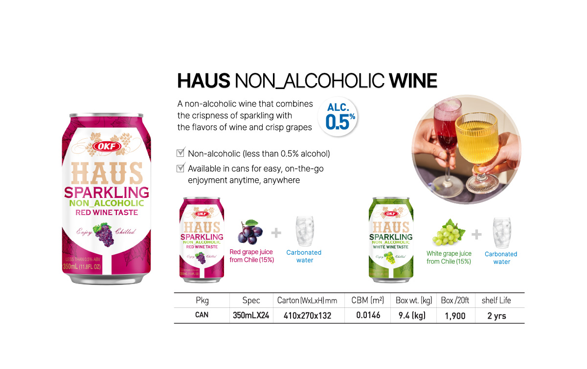 HAUS SPARKLING NON_ALCOHOLIC : OKF CORPORATION