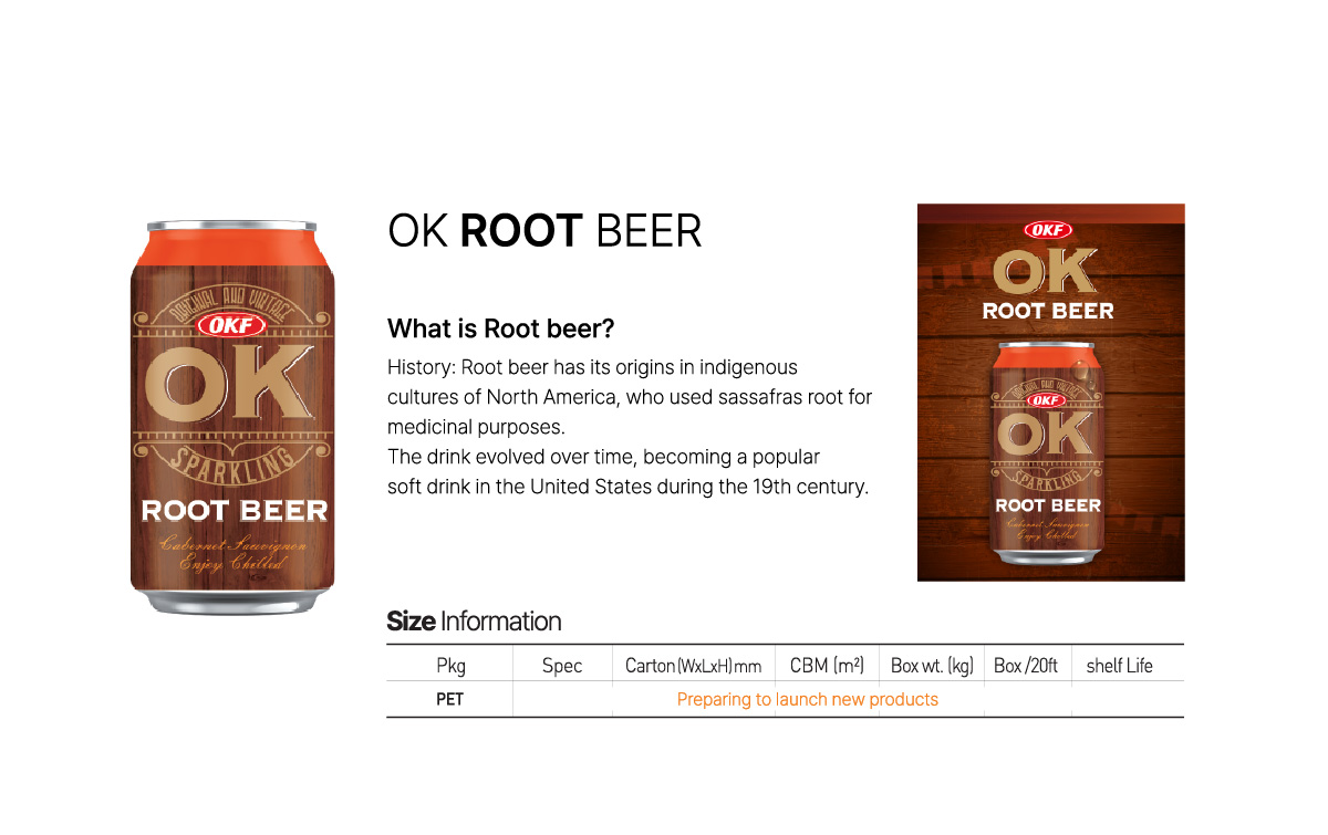 OK ROOT BEER : OKF CORPORATION