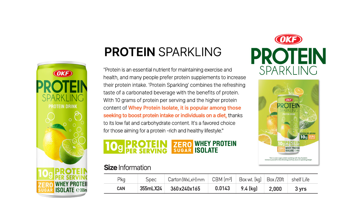 PROTEIN SPARKLING : OKF CORPORATION